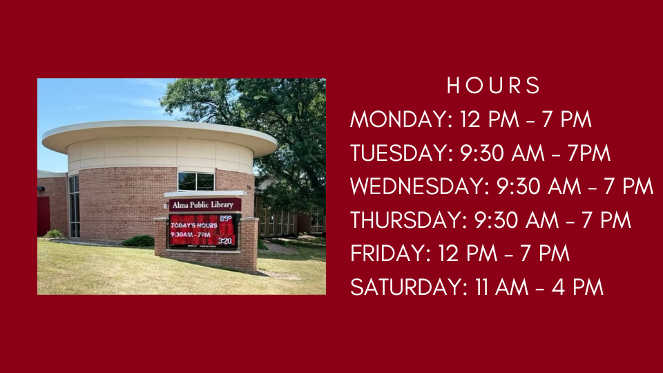 Alma Public Library: Home Page